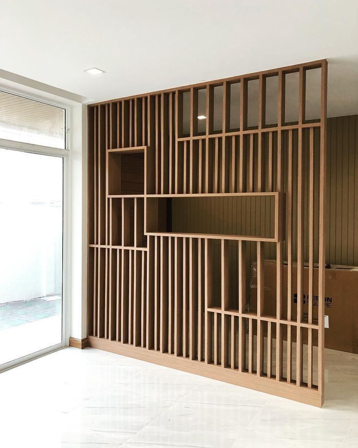 Wood Partition Wall Installation in Los Angeles, CA - Element Decor